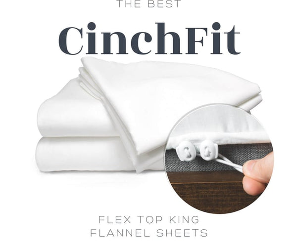 CinchFit Sheets - The Best Flex Top King Flannel Sheets