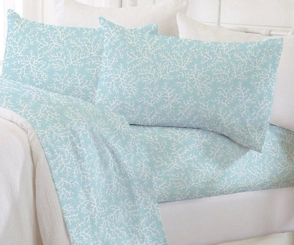 Coastal Sheets | Coastal Themed Bedding | Quahog Bay Bedding
