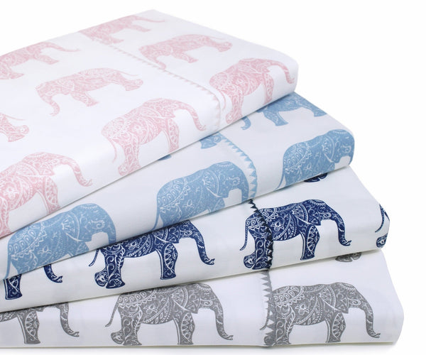 Animal Themed Sheets - Elephants Sheet Set - Sheets | Quahog Bay Bedding